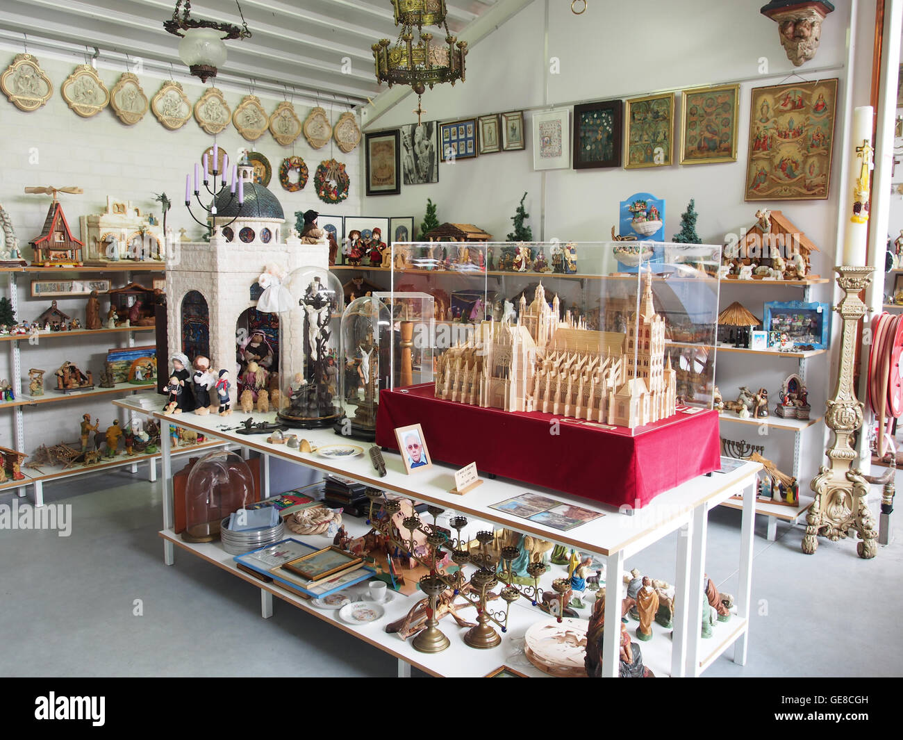 This image features a collection of religious artifacts from the ...