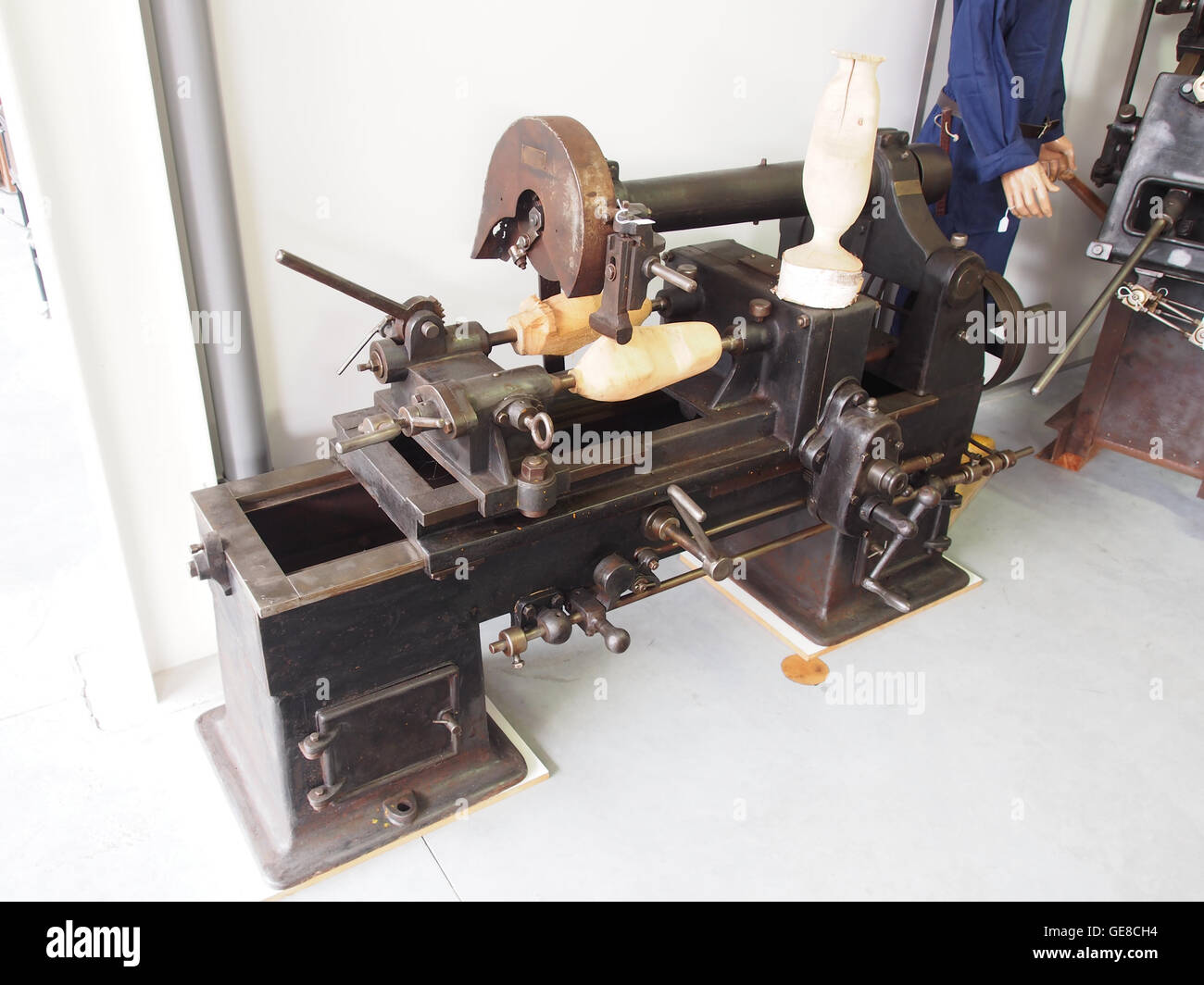 This photo from a Klompenmakerij (clogs workshop) depicts traditional ...