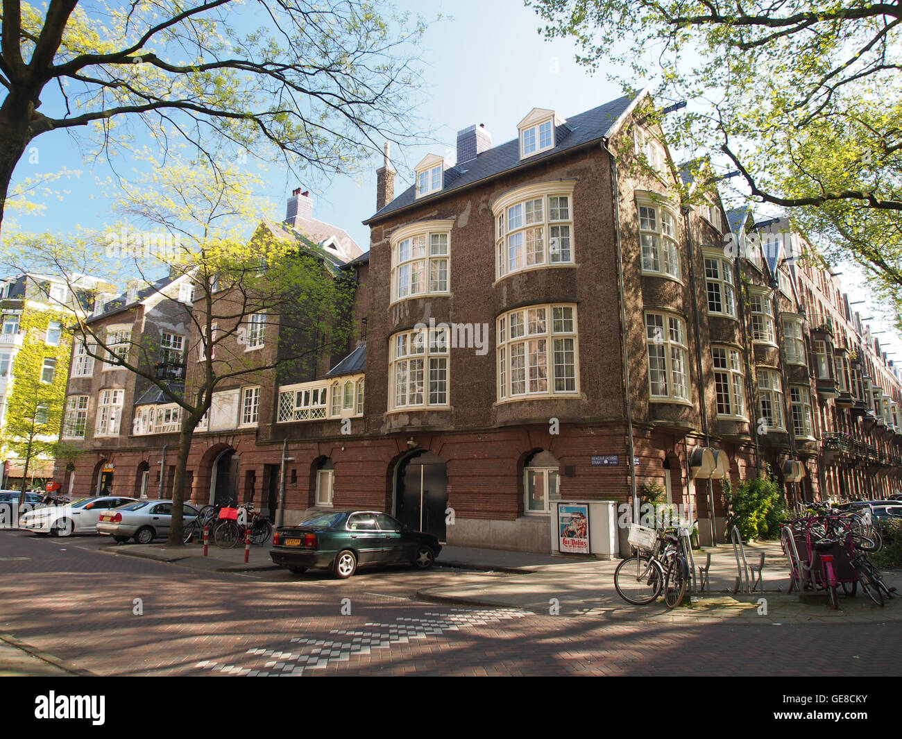 This photograph captures Lomanstraat and the Amsterdamsche ...