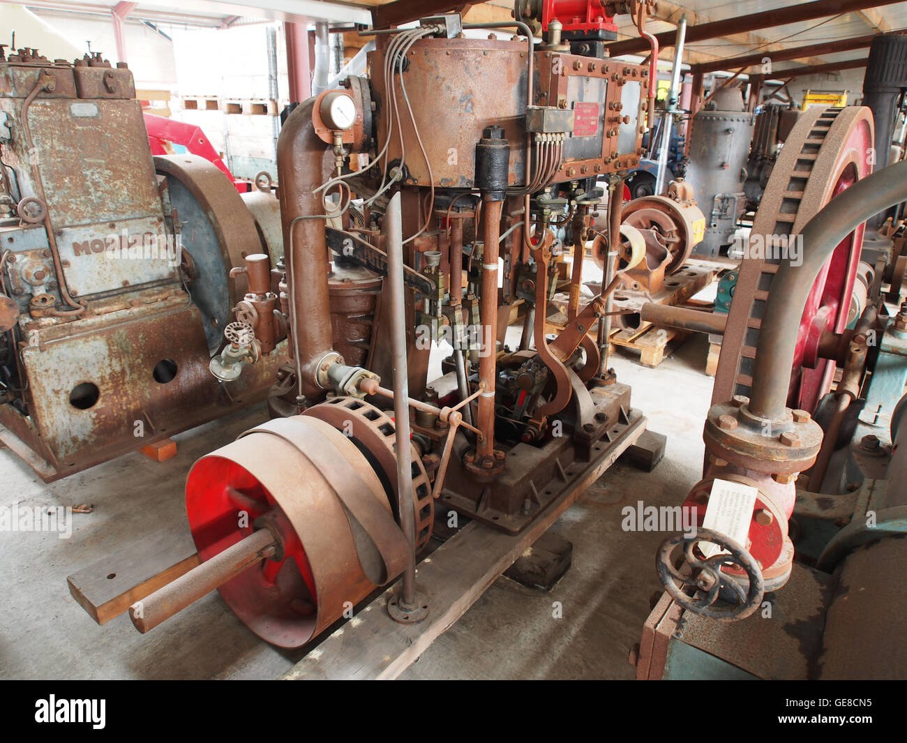 This image showcases the motor from the Machinefabriek Fulton, a ...