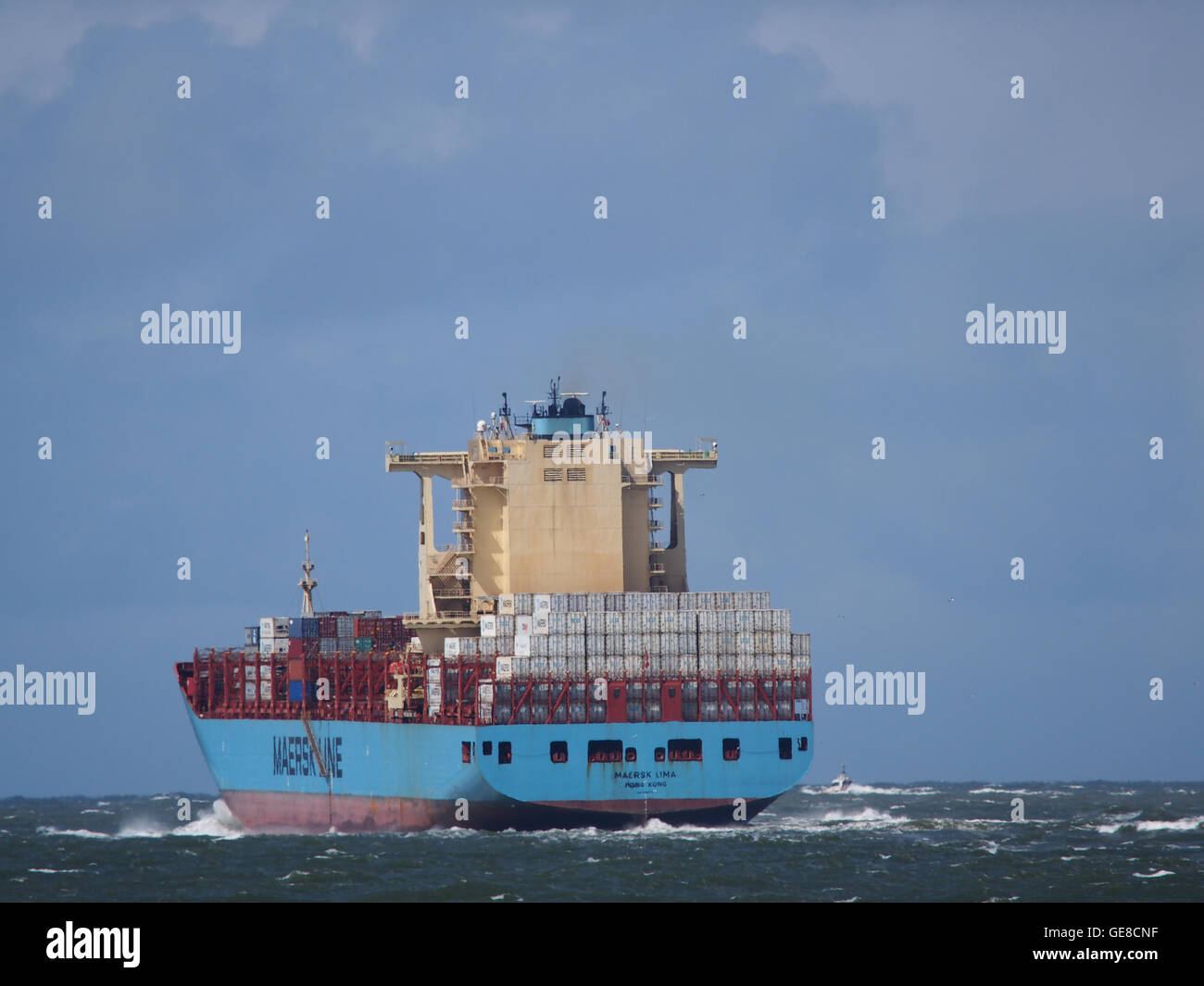 The *Maersk Lima*, a container ship built in 2011 with IMO number ...