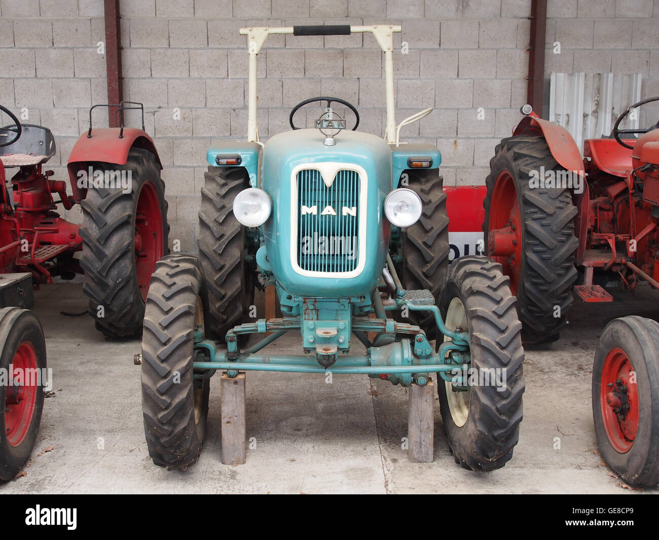 The MAN tractor, featured in the Museum voor Nostalgie en Techniek, is ...