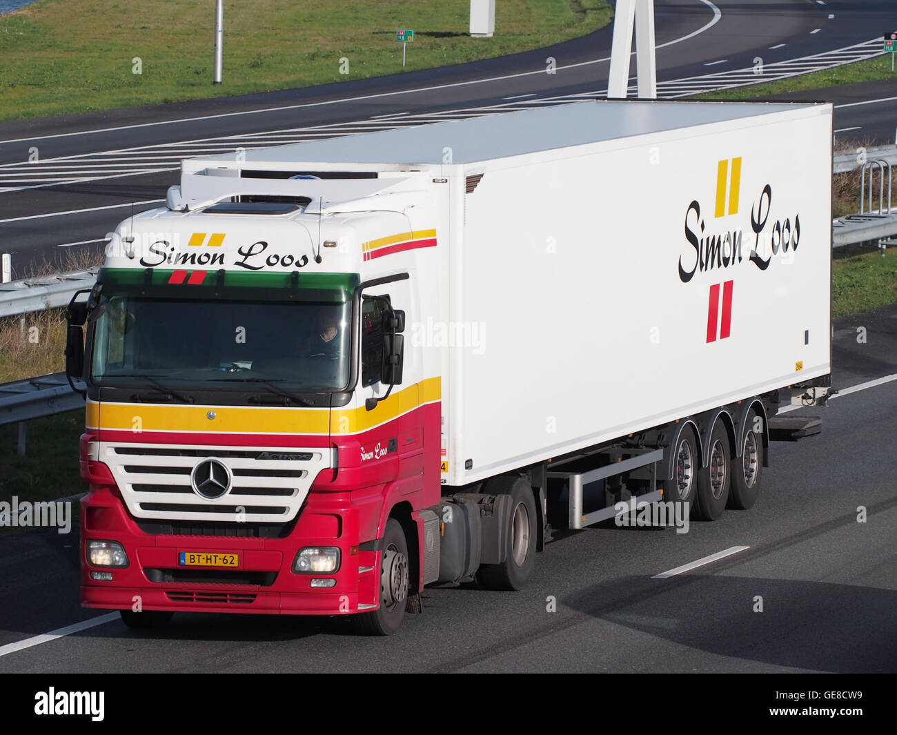 Mercedes truck, Simon Loos Stock Photo - Alamy