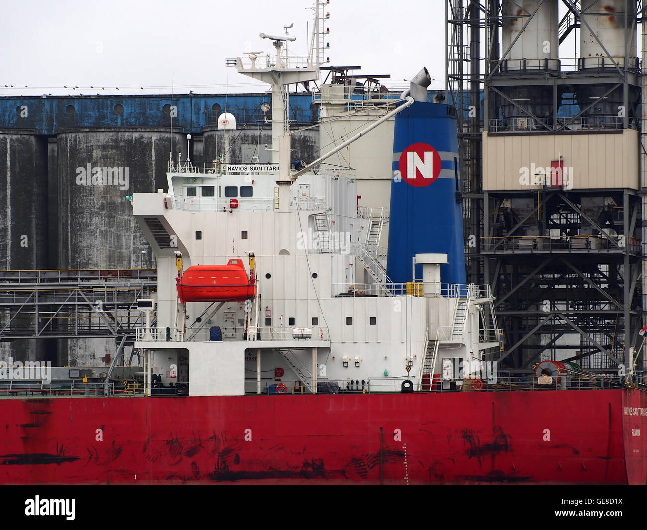 The Navios Sagittarius, a bulk carrier built in 2006, is pictured ...