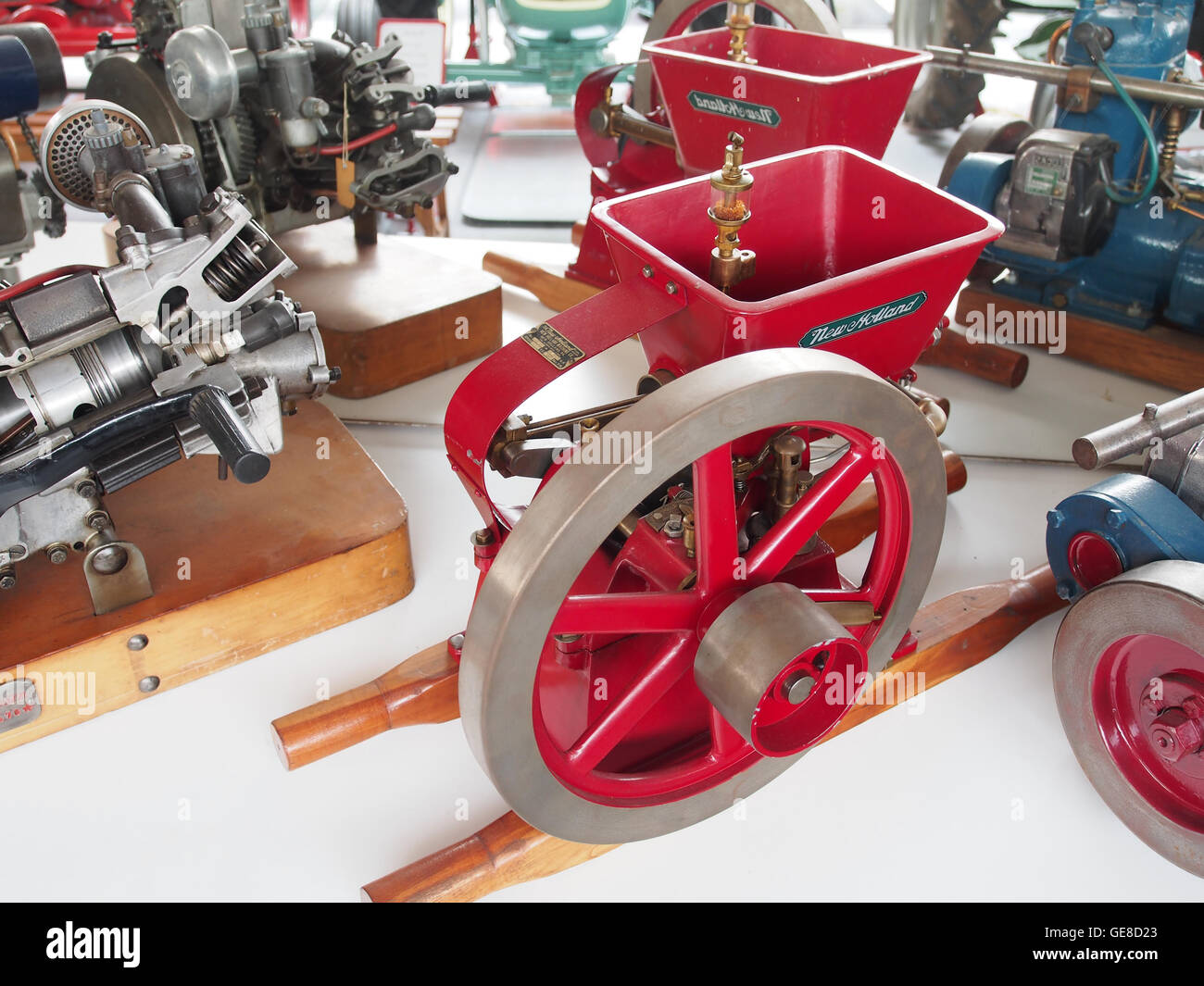 The New Holland stationary engine is a vintage agricultural machine ...
