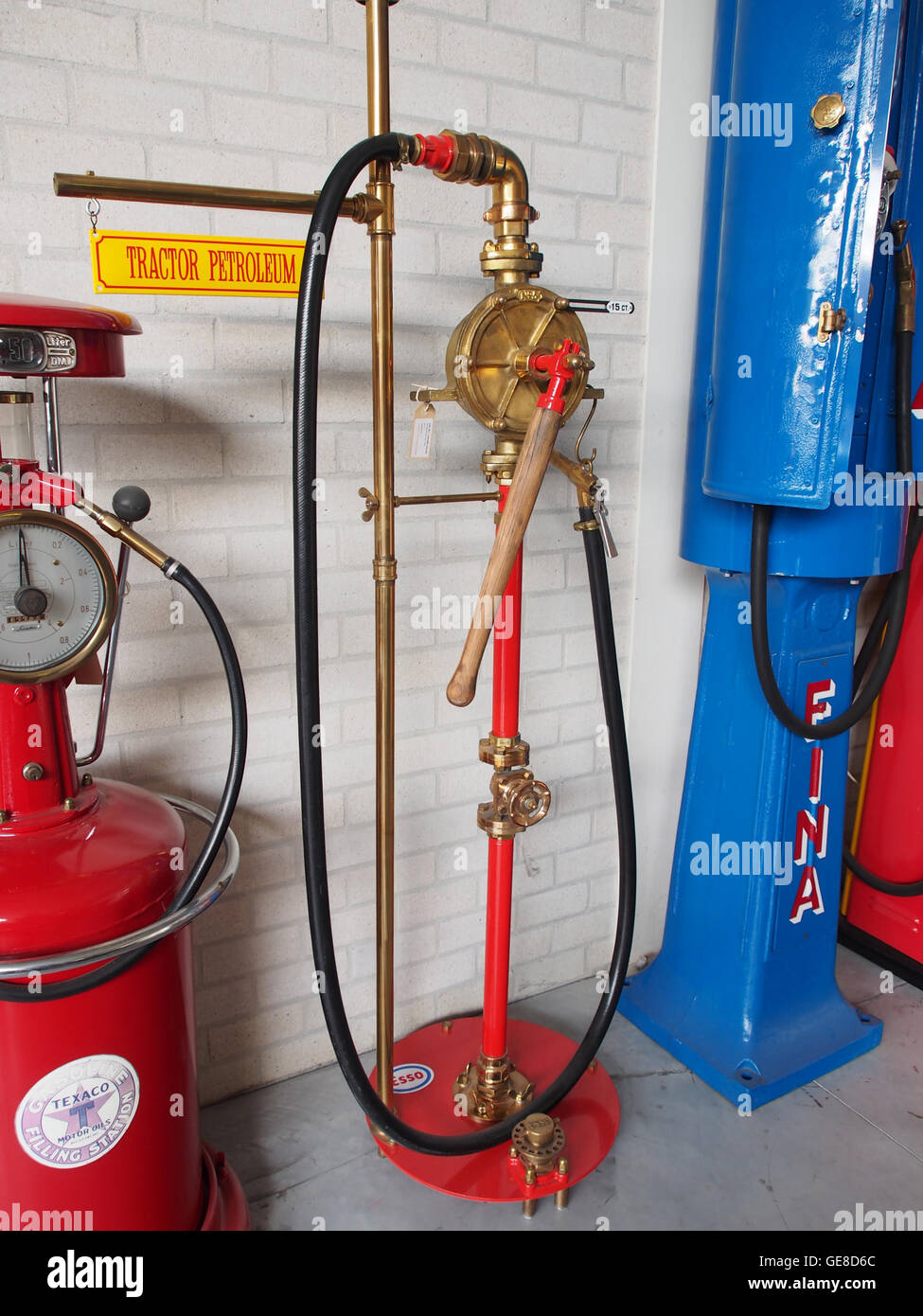 This vintage petrol pump is displayed at the Museum for Nostalgia and ...