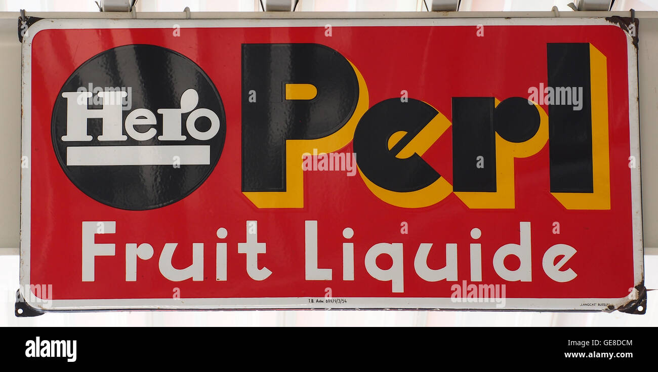 Vintage enamel advertising board hi-res stock photography and images ...