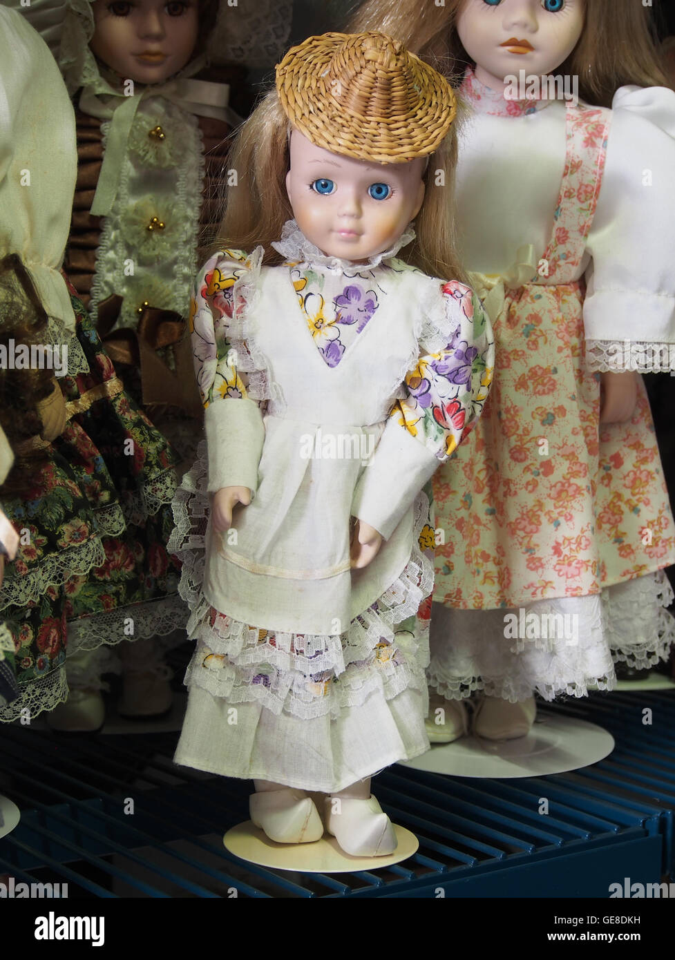 This photograph showcases the Poppenafdeling, a historical collection ...