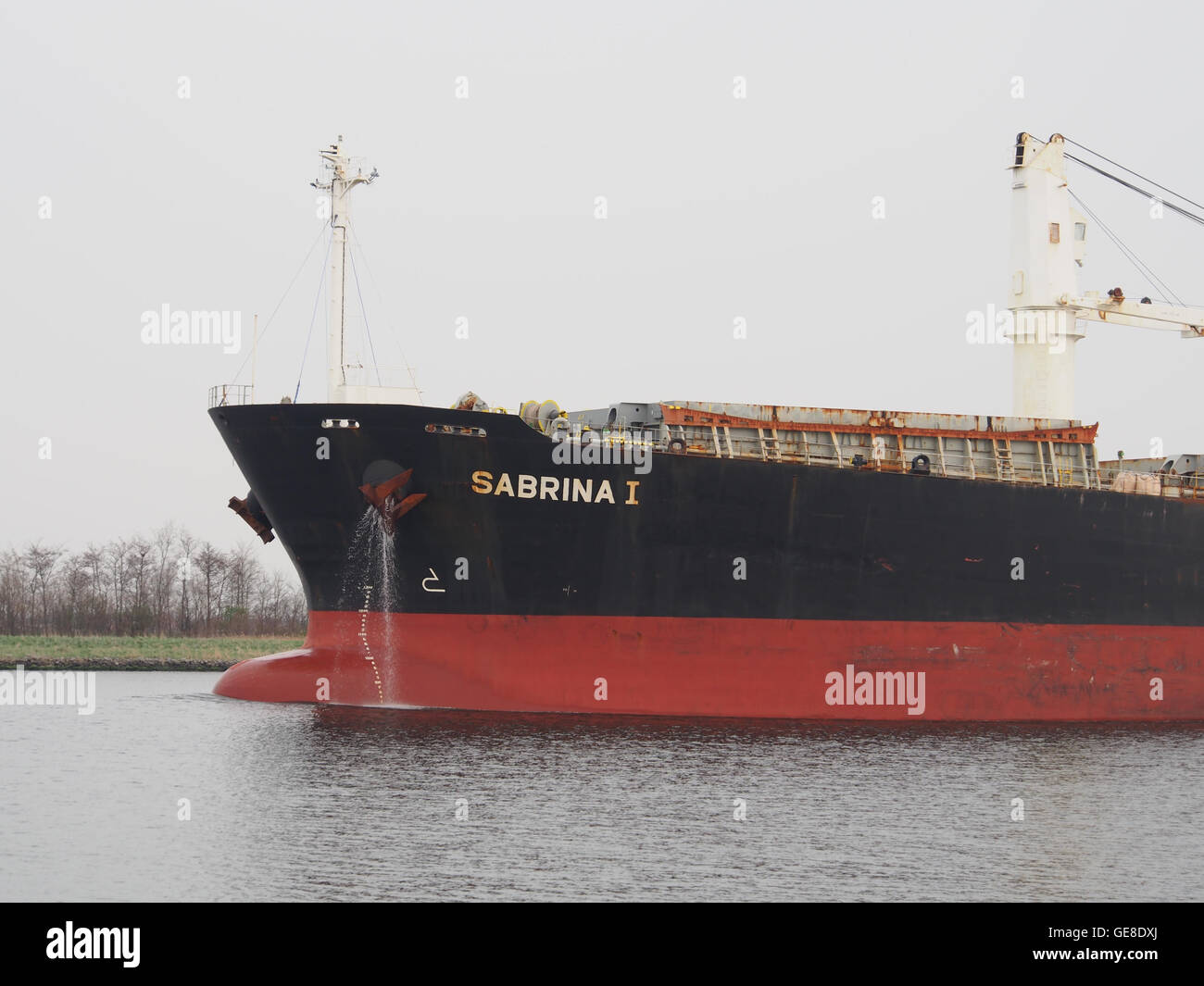 This image captures the Sabrina I, a 2005-built ship, navigating the ...