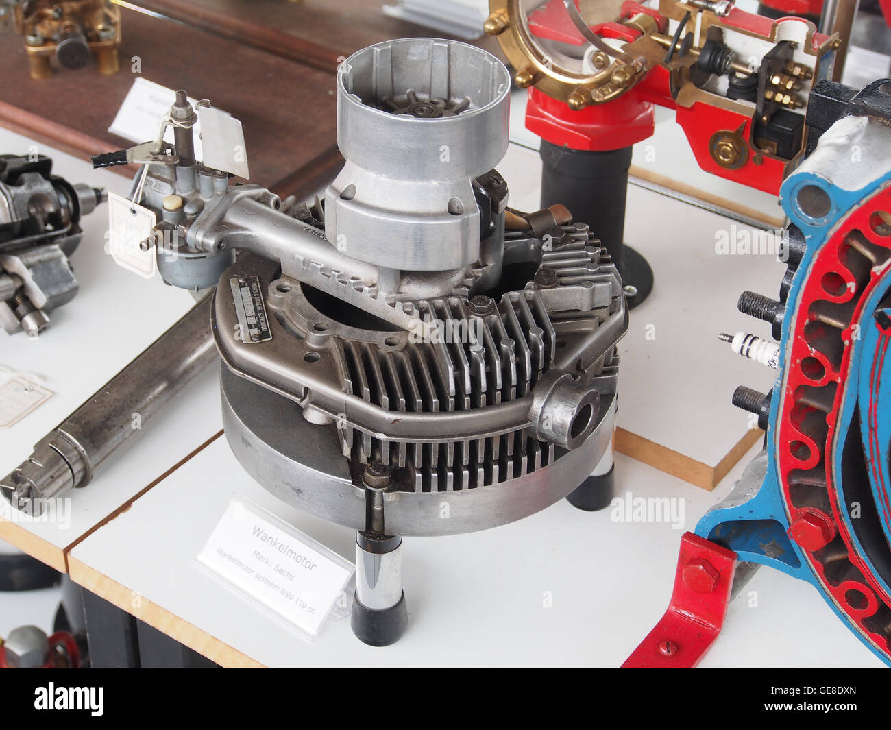The Sachs NSU 110cc Wankelmotor is displayed in the Museum voor ...