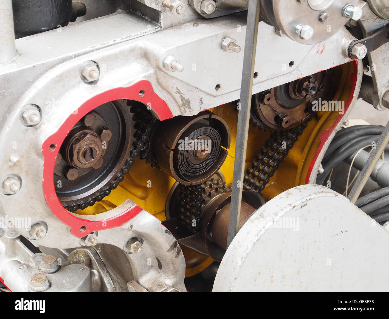 The Saurer Suisse opengewerkte motor, housed at the Museum voor ...