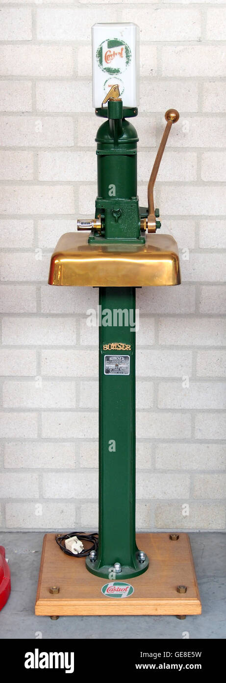 The SF Bowser & Co Castrol pump represents an iconic design in the ...