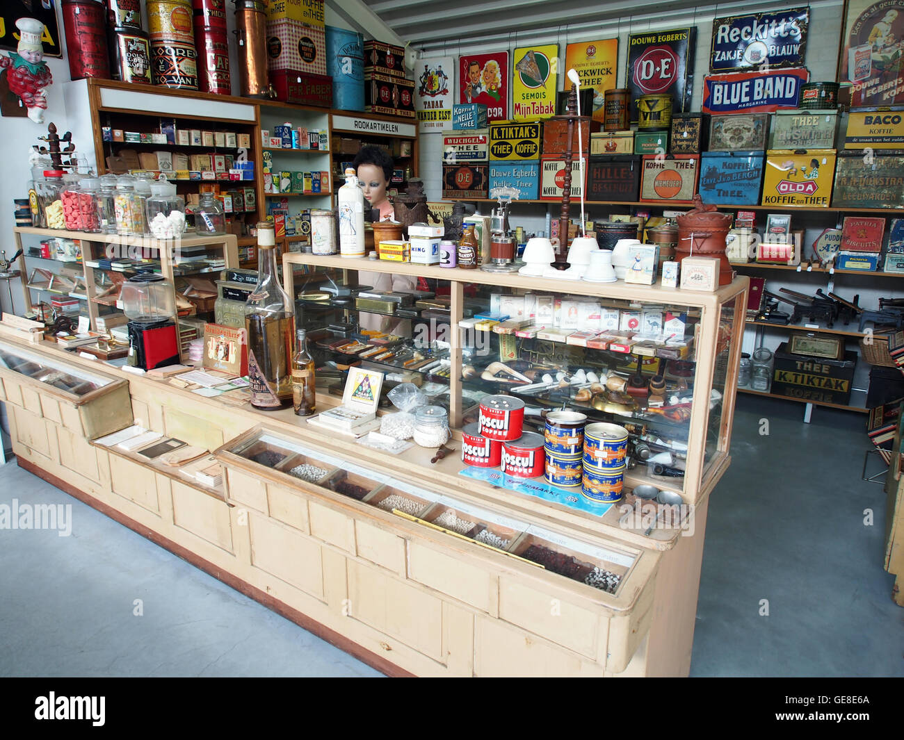 This photo depicts the interior of a cigar shop at the Museum of ...