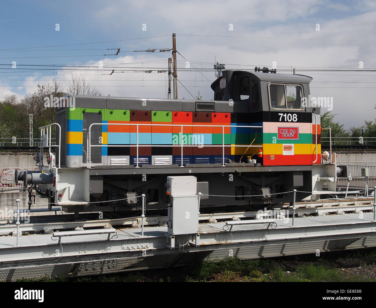 A photograph of SNCF 7108, a train belonging to the French National ...