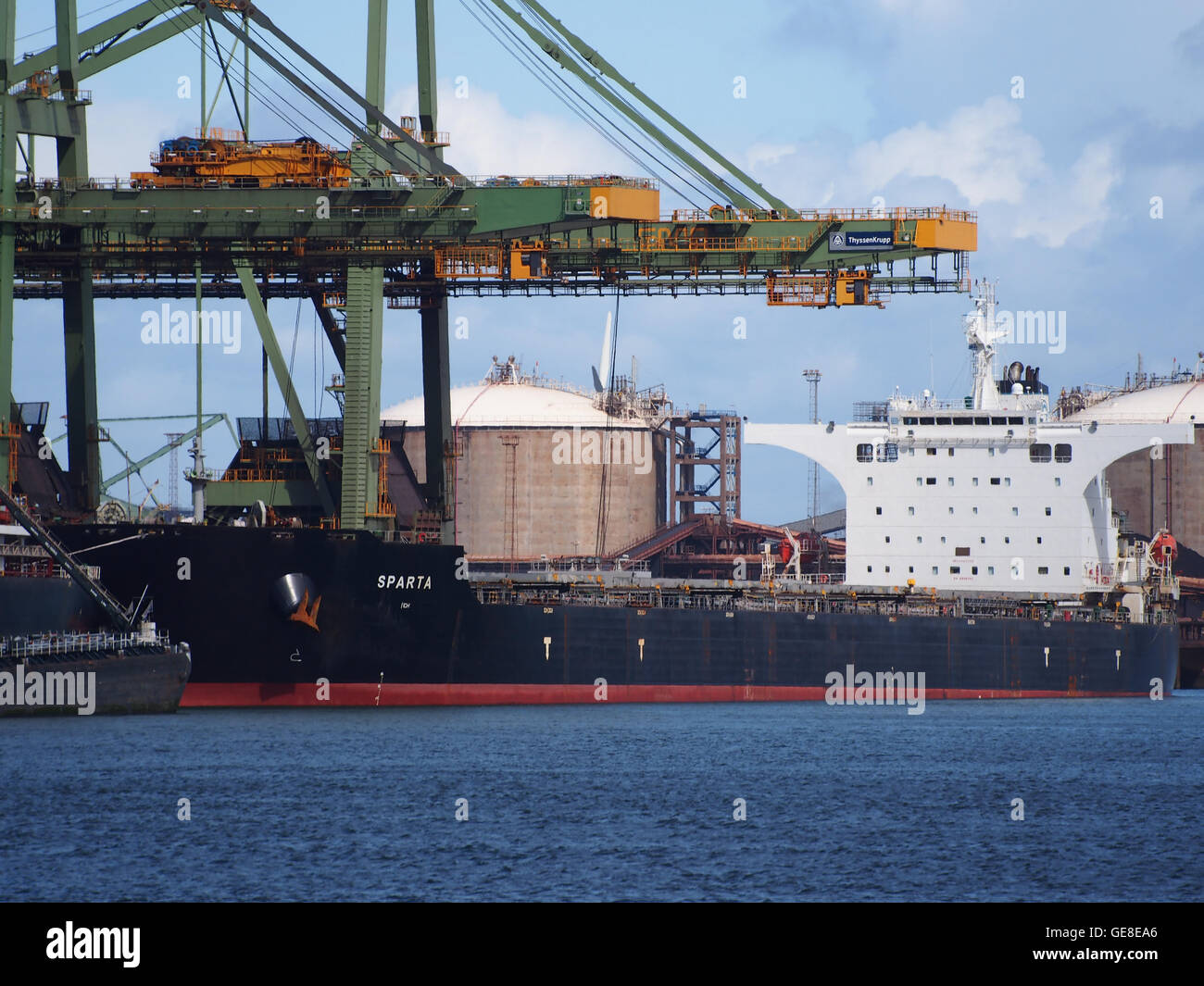 The *Sparta*, a 2010-built vessel with IMO number 9493860, is pictured ...