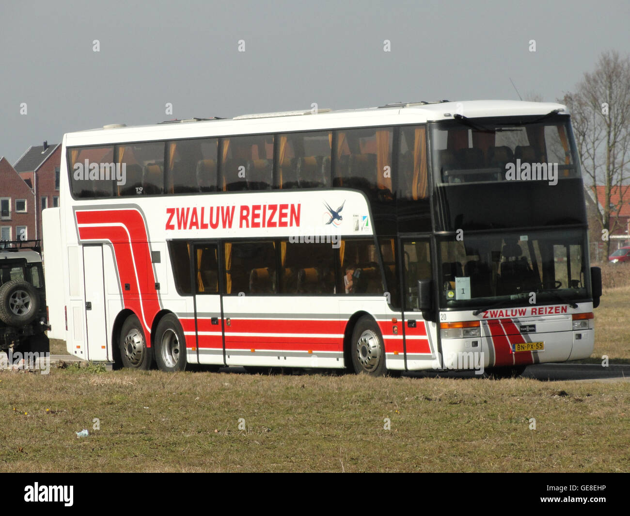 This image showcases a Van Hool coach operated by Zwaluw Reizen, a ...