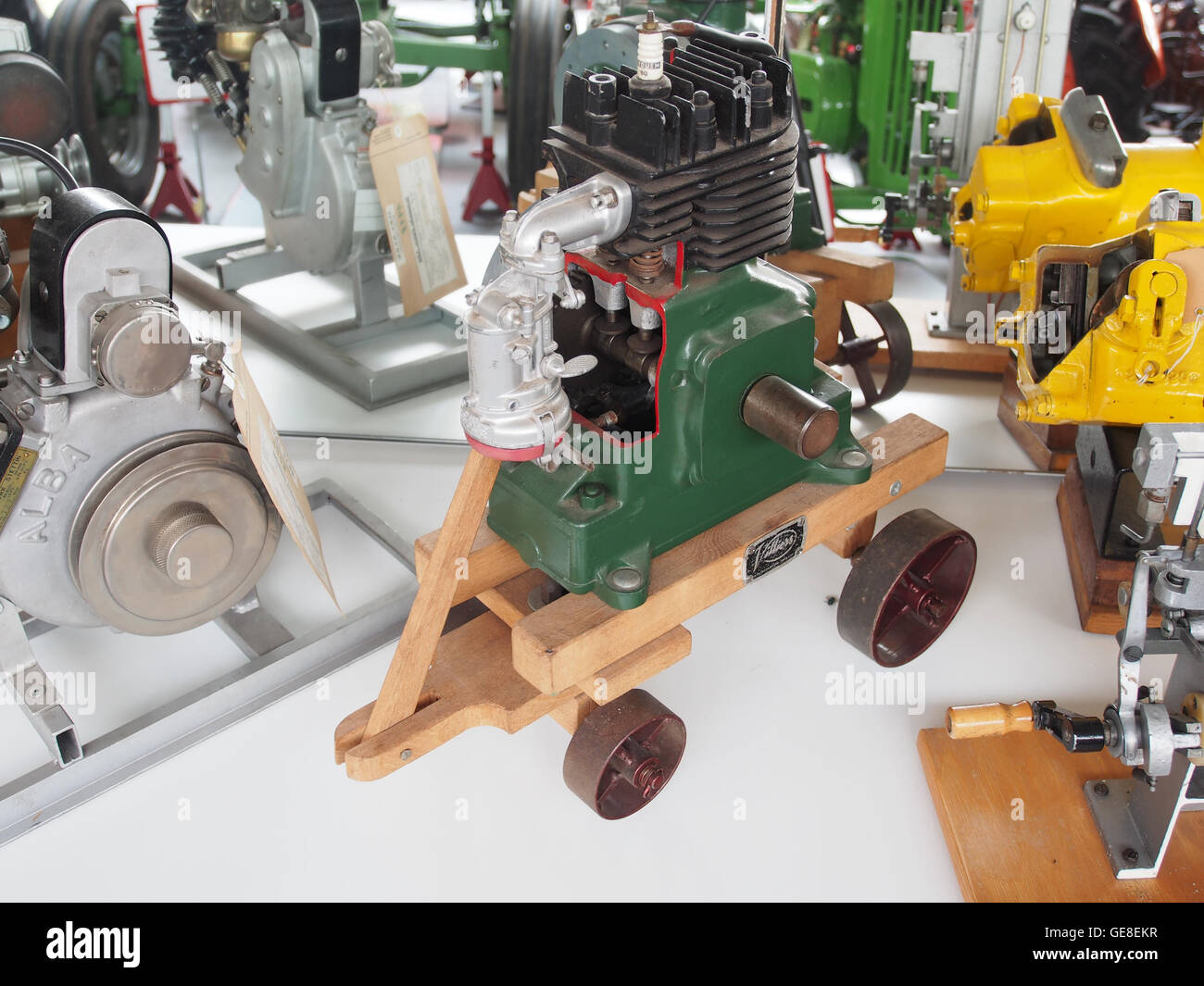 Villiers stationairy engine Stock Photo - Alamy
