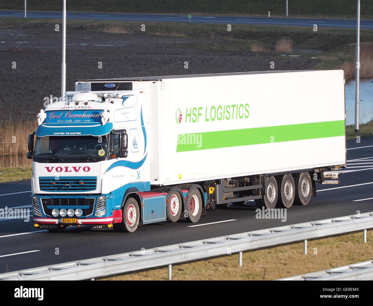 Volvo truck driven by Gert Ouwehand, part of the HSF Logistics fleet ...