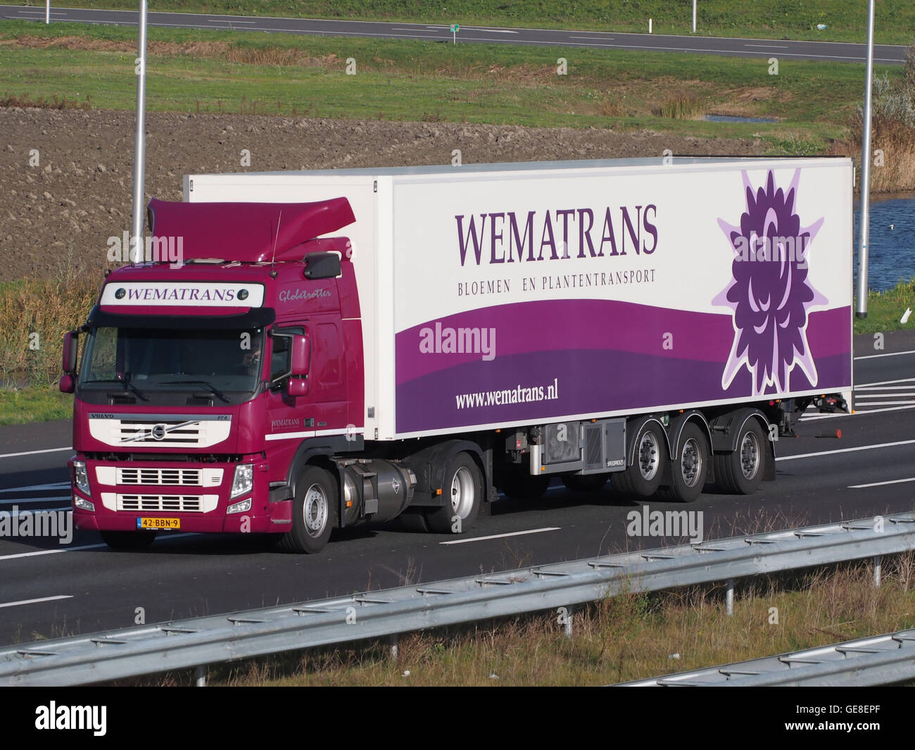 The Volvo FM, operated by Wematrans, is a commercial freight truck ...