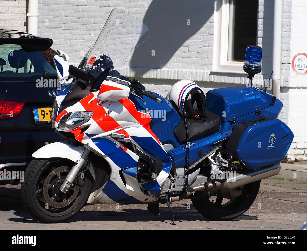 A photograph of a Yamaha motorcycle used by the Koninklijke ...