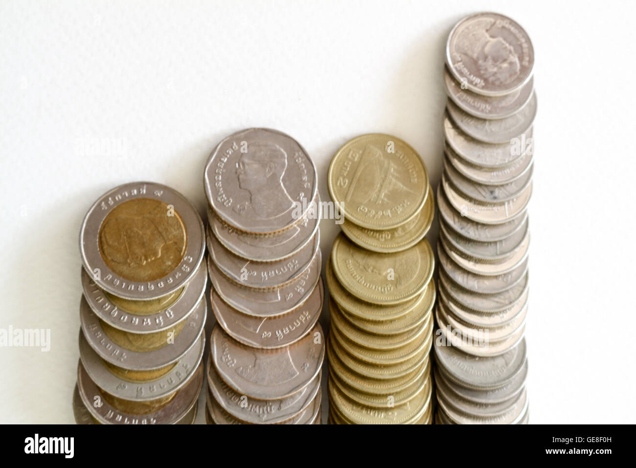 Baht Thai Coins Stock Photo - Alamy