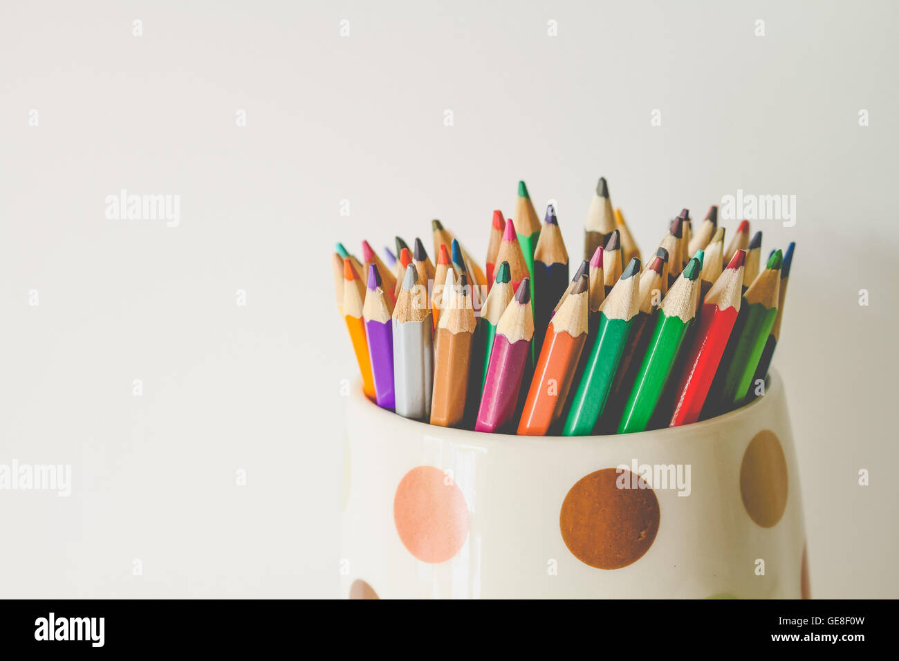 Colorful Multi-Color Of Pencil Stock Photo - Alamy