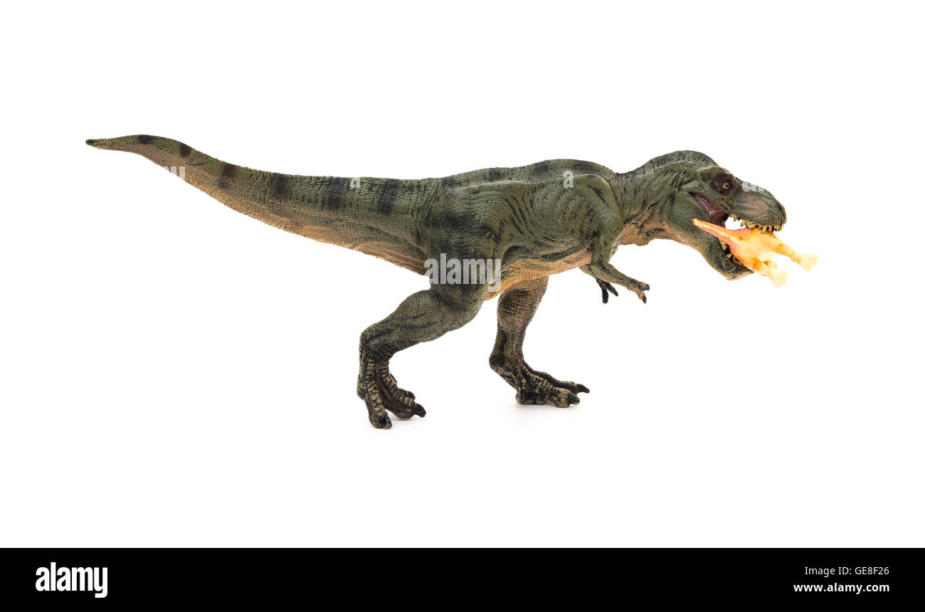 Side view tyrannosaurus rex dinosaur hi-res stock photography and ...