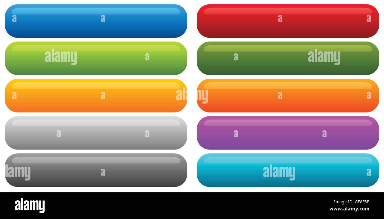 Set of banner, button background. Horizontal rectangular buttons with ...