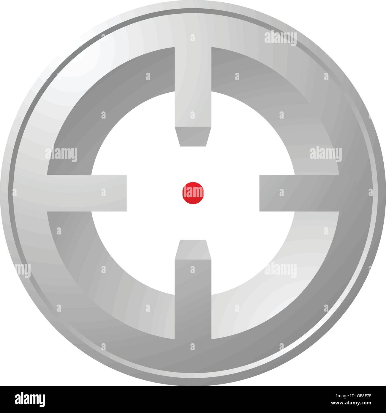 Target mark, reticle, crosshair icon for focus, accuracy, targeting ...