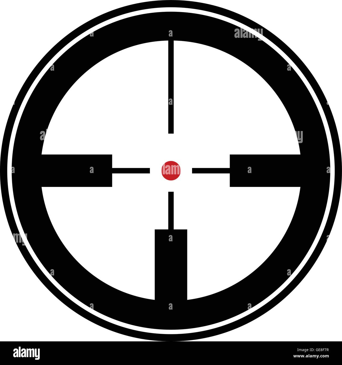 Target mark, reticle, crosshair icon for focus, accuracy, targeting ...