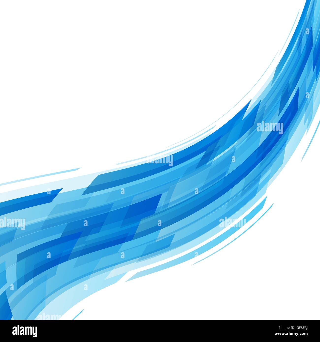 Abstract blue wave technology background, stock vector Stock Vector ...