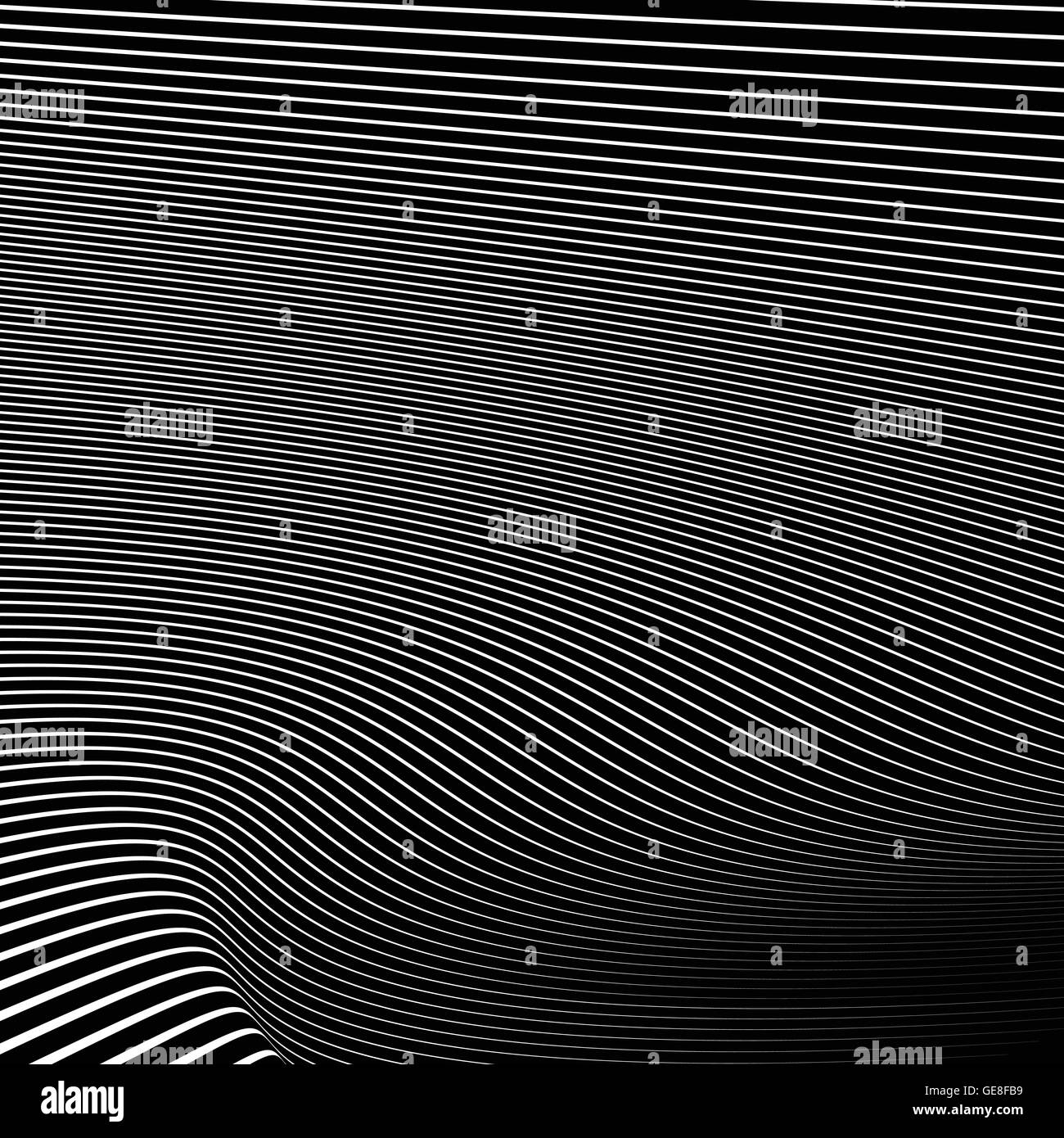Simple dynamic lines pattern. Geometric pattern. Monochrome abstract ...