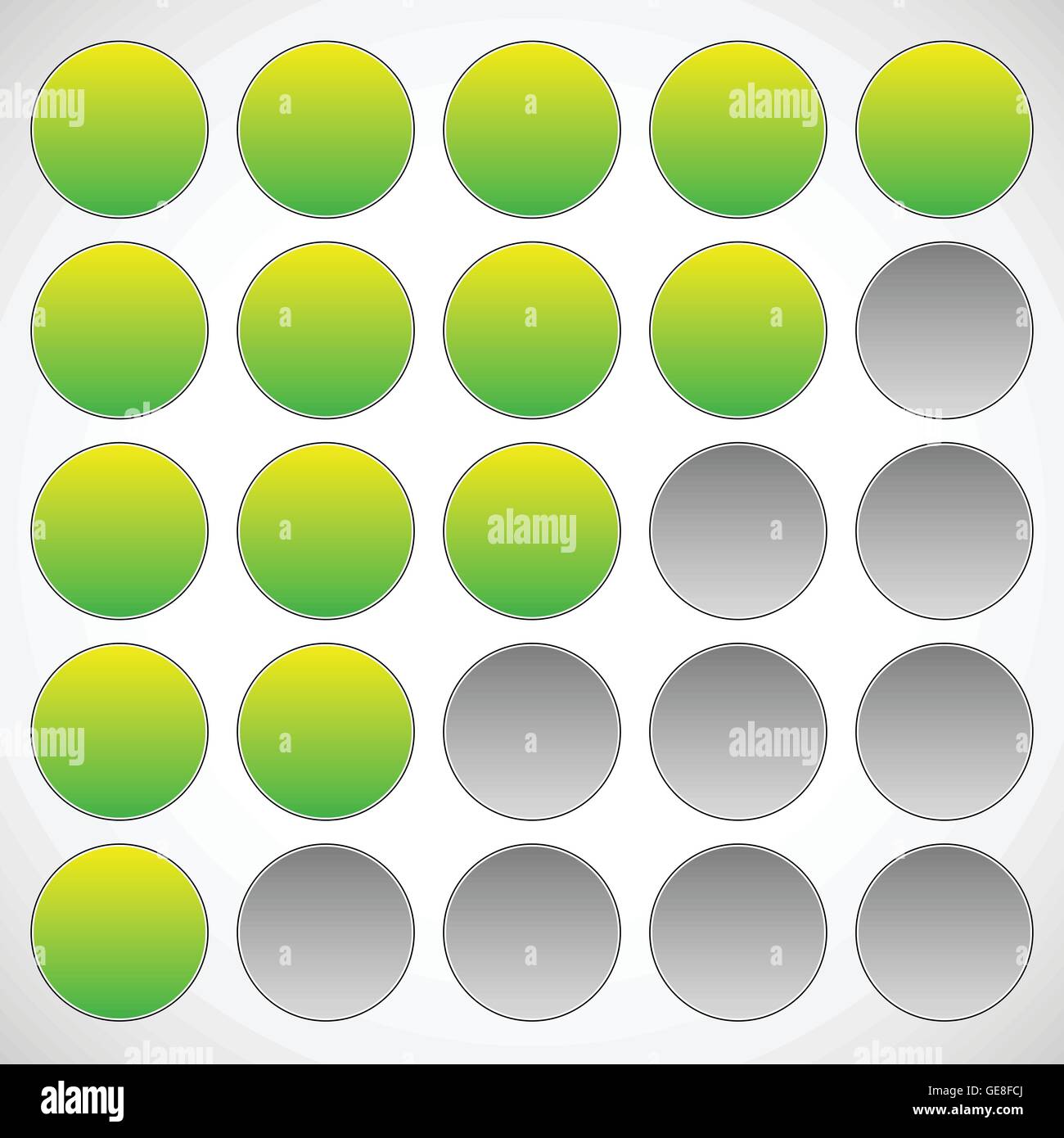 Progress, step, phase indicators. Simple 5-step progress bars Stock ...