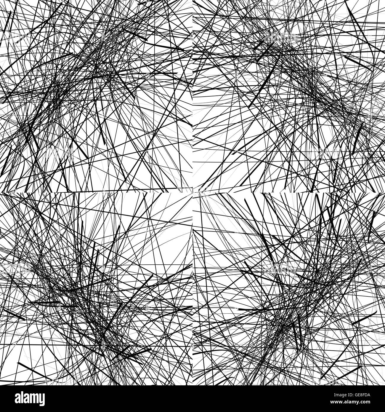 Geometric illustration(s) with random, edgy, irregular lines. Dynamic intersecting lines Stock ...