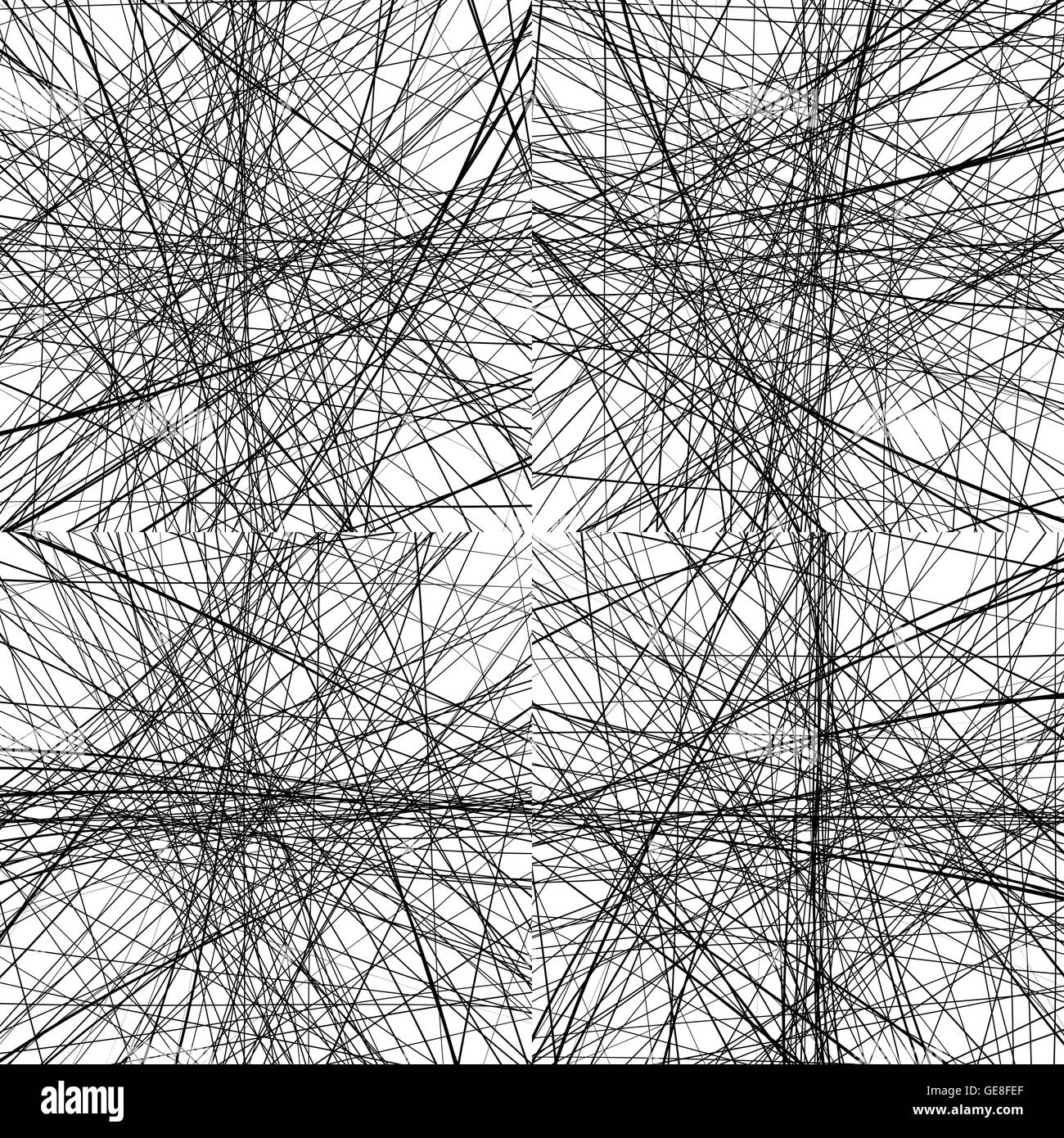 Geometric illustration(s) with random, edgy, irregular lines. Dynamic intersecting lines Stock ...