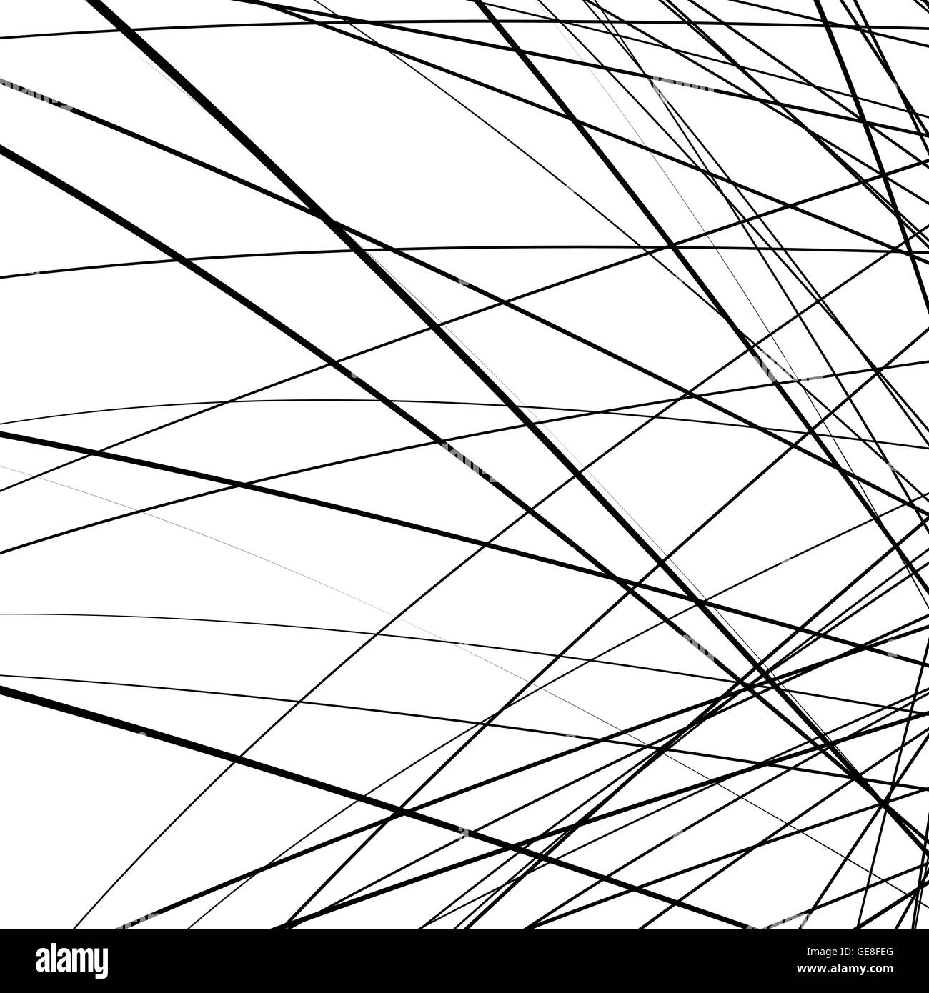 Geometric illustration(s) with random, edgy, irregular lines. Dynamic intersecting lines Stock ...