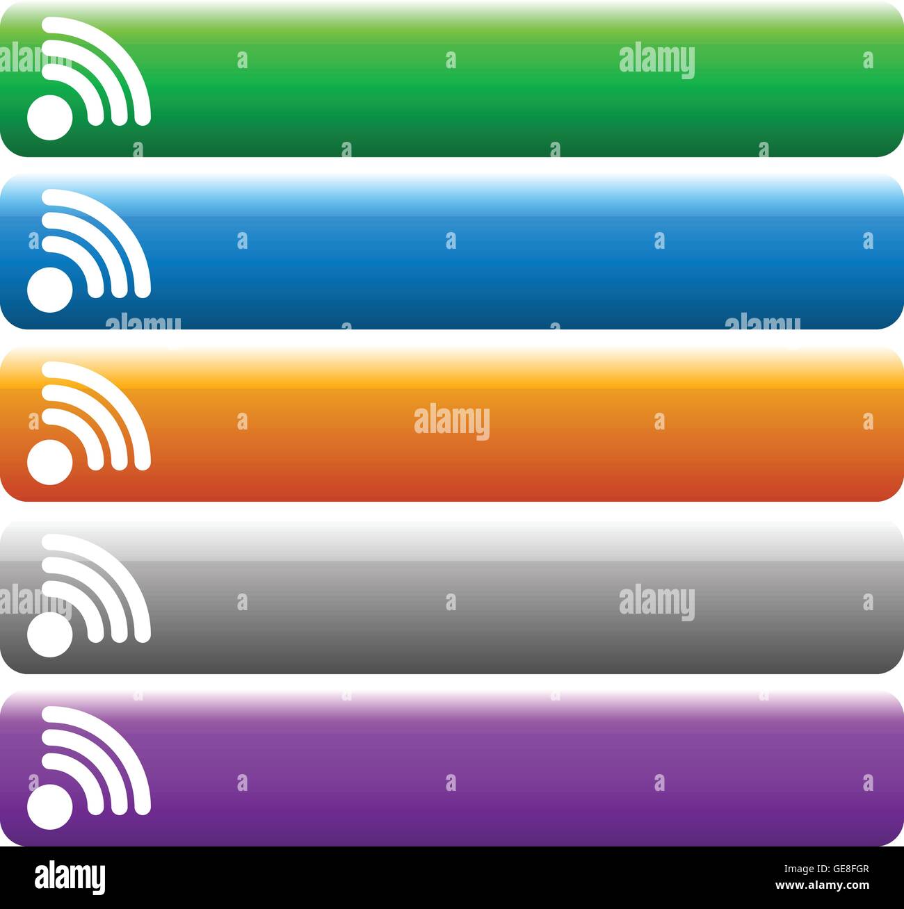 Set of banner, button background. Horizontal rectangular buttons with ...