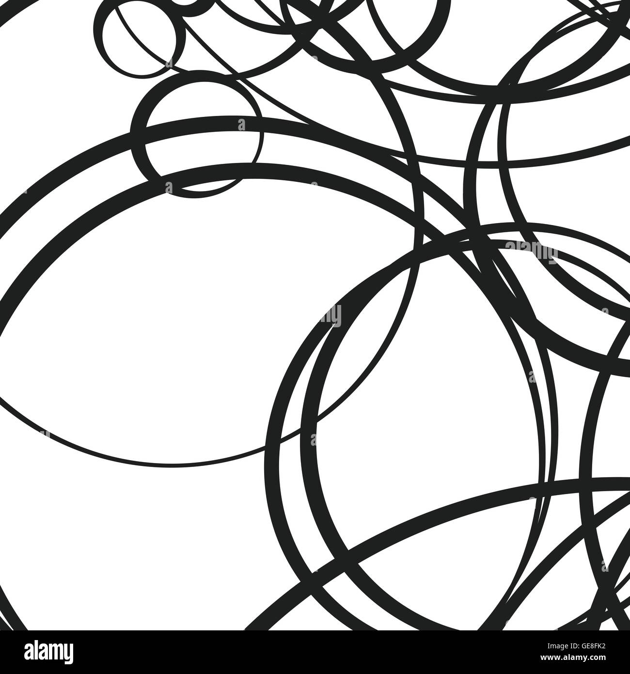 Random scattered circles artistic geometric illustration. Dynamic ...