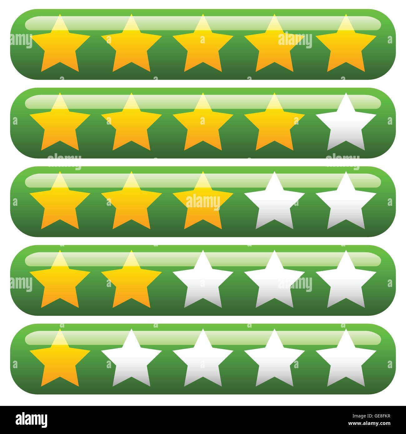 Star rating element for valuation, feedback, rating, user experience ...