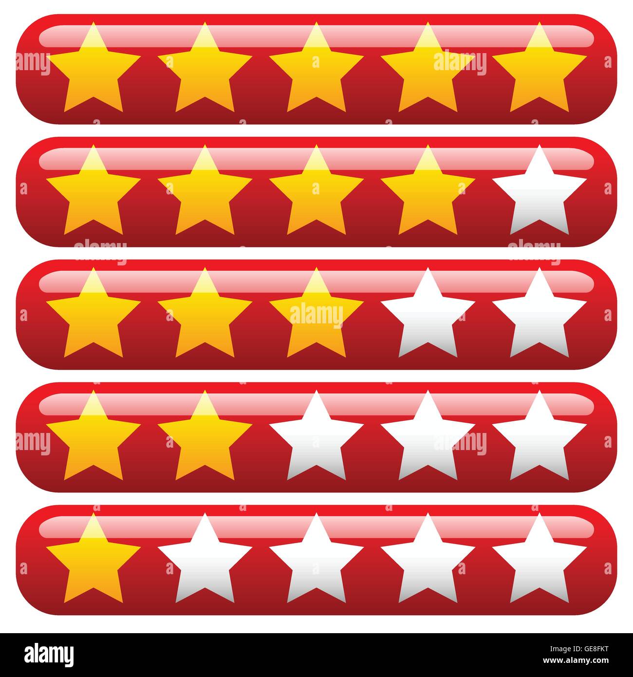 Star rating element for valuation, feedback, rating, user experience ...