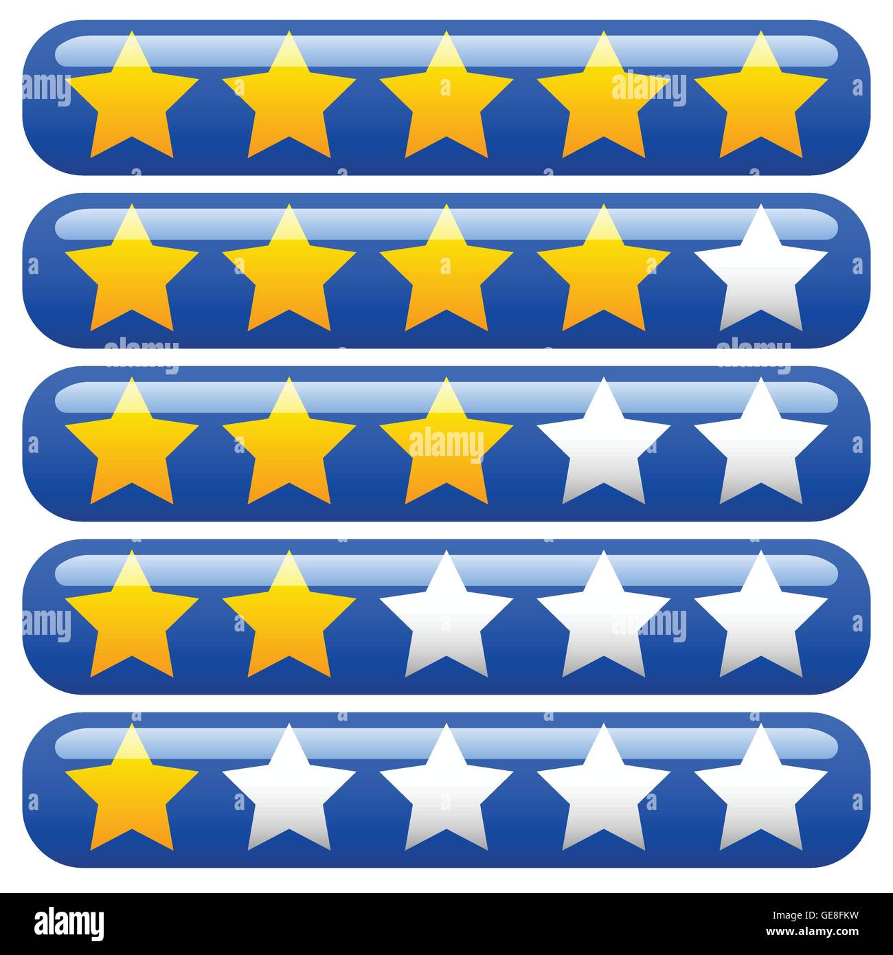 Star rating element for valuation, feedback, rating, user experience ...