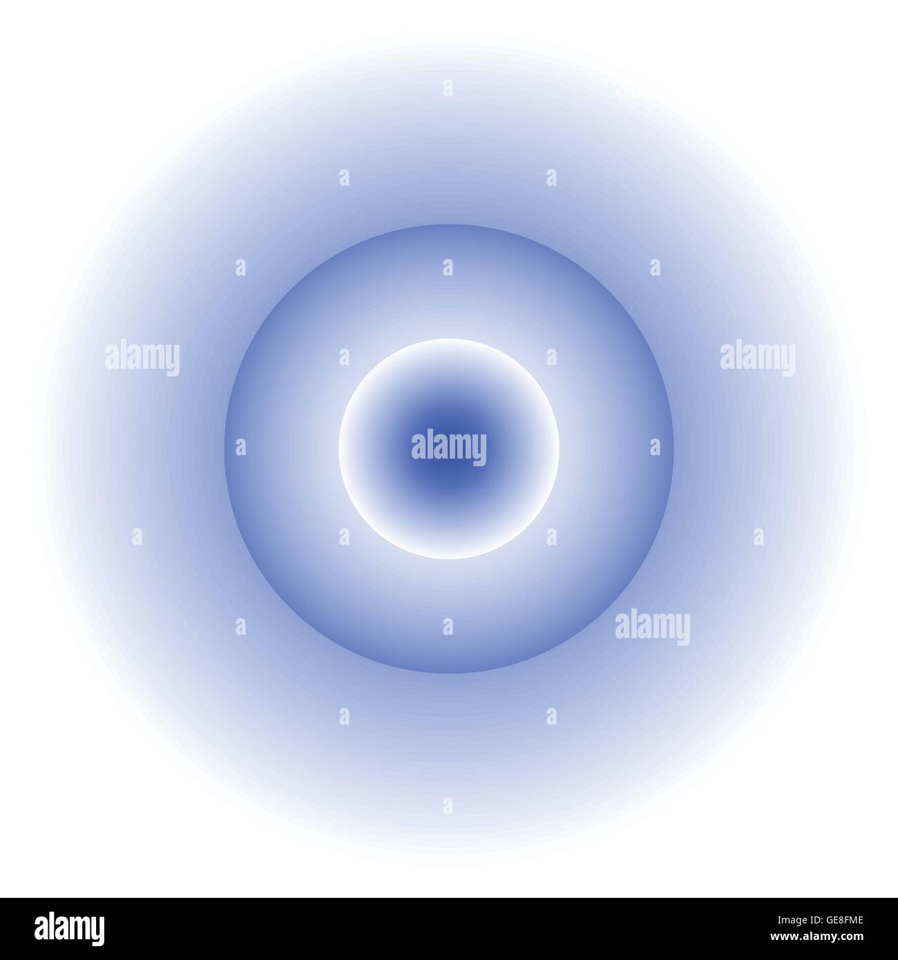 Glowing circle with transparency. Faded light effect. Emission ...