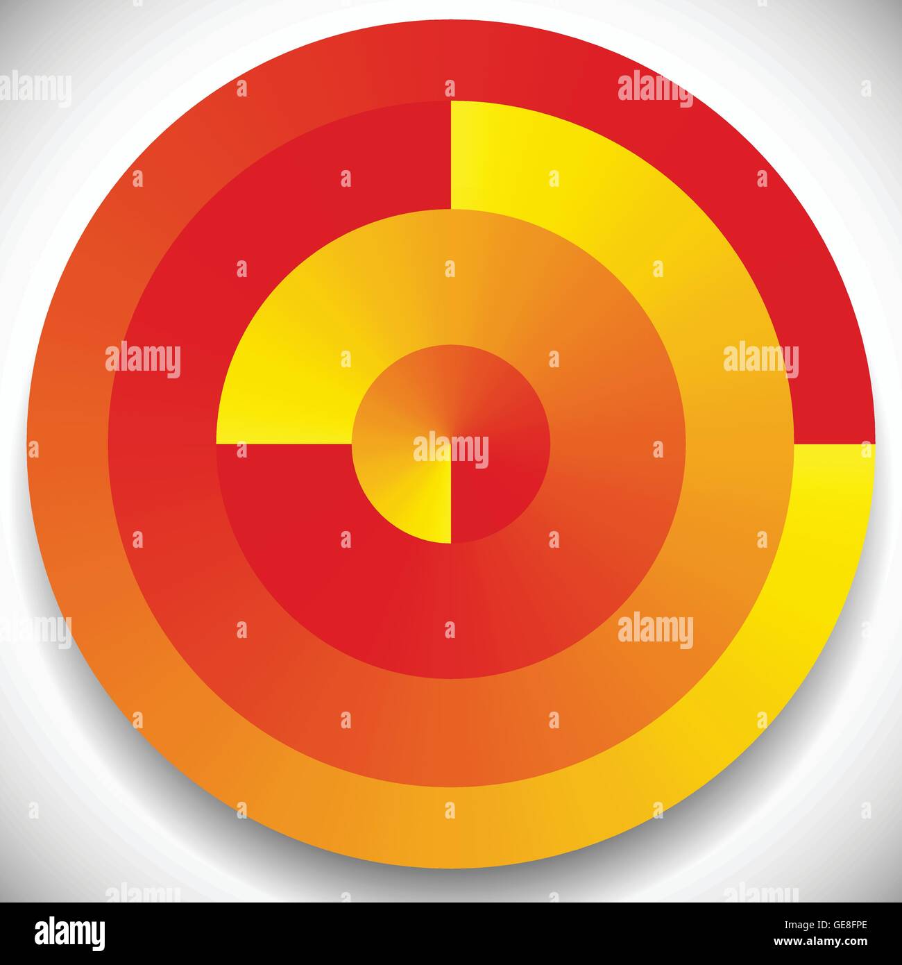 Concentric, radial circles generic icon, design element Stock Vector ...