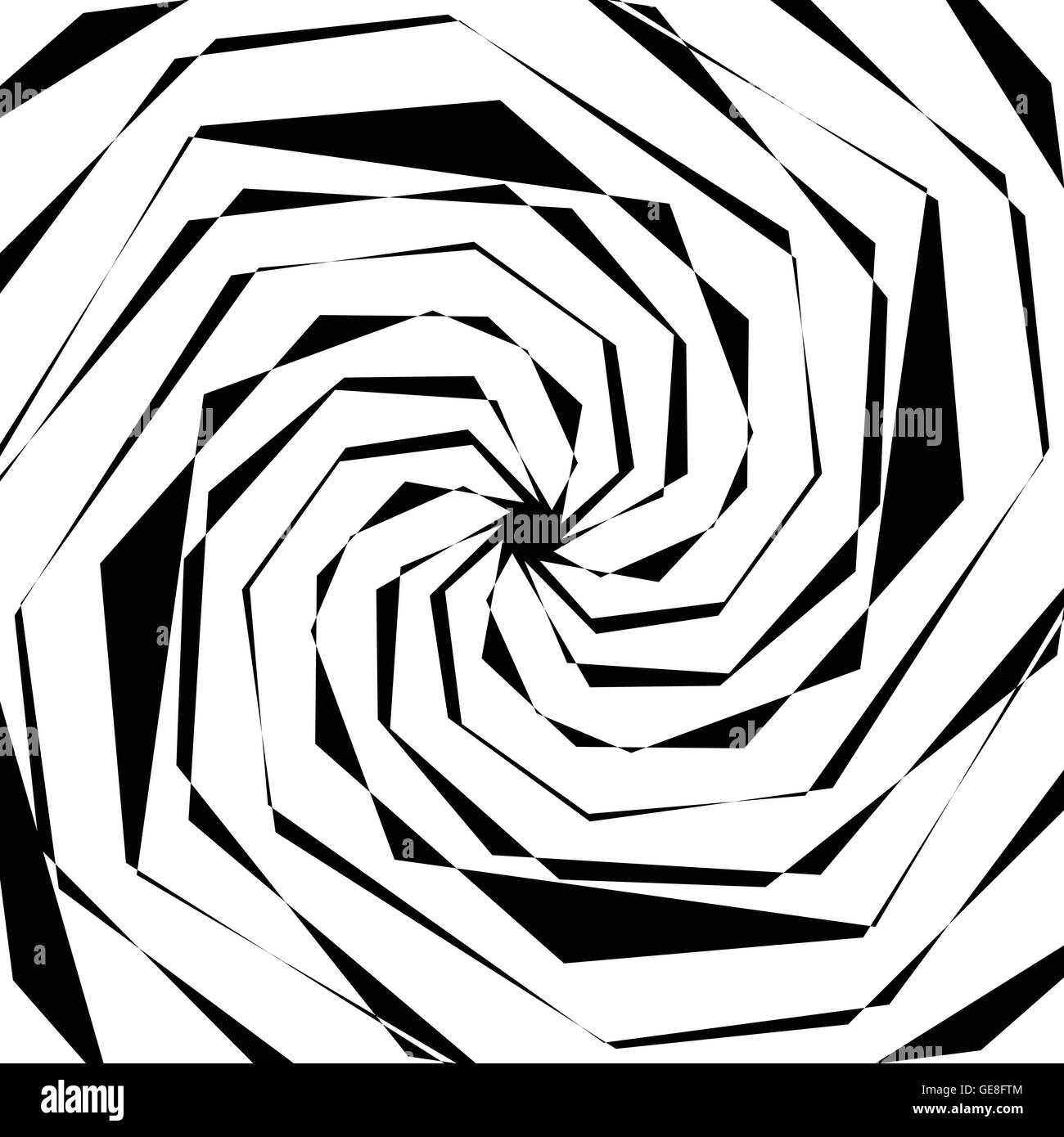 Edgy geometric element, random shape. Abstract monochrome illustration ...