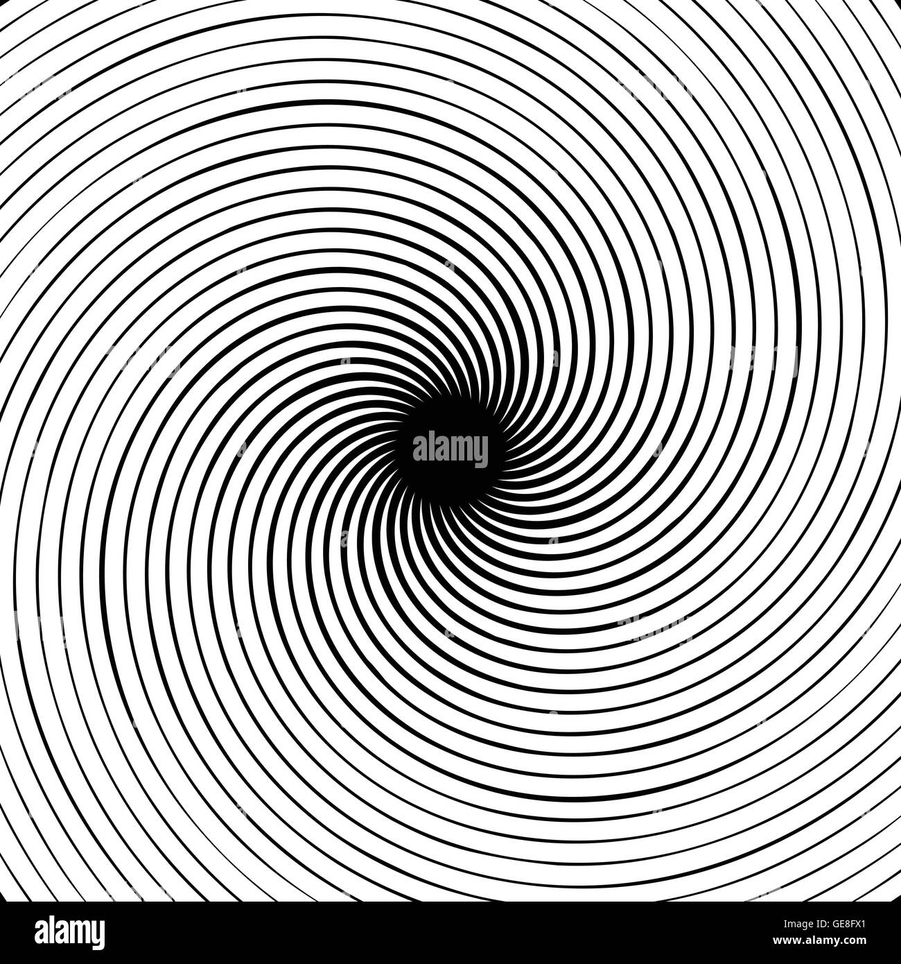 Abstract spiral element. Concentric, radial, radiating lines. Abstract ...