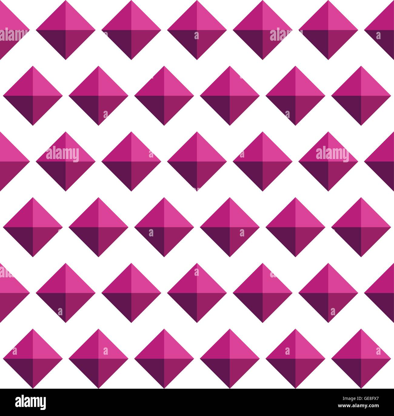 Repeatable pattern with studs, 3d gem like shapes. Simple monochrome ...