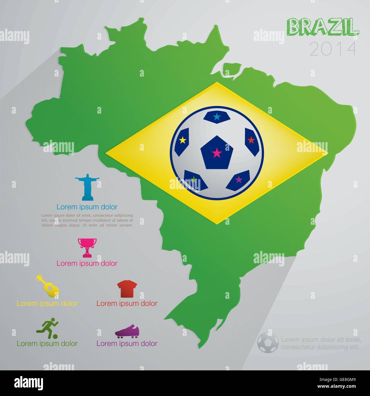 Triangle texture brazil map hi-res stock photography and images - Alamy