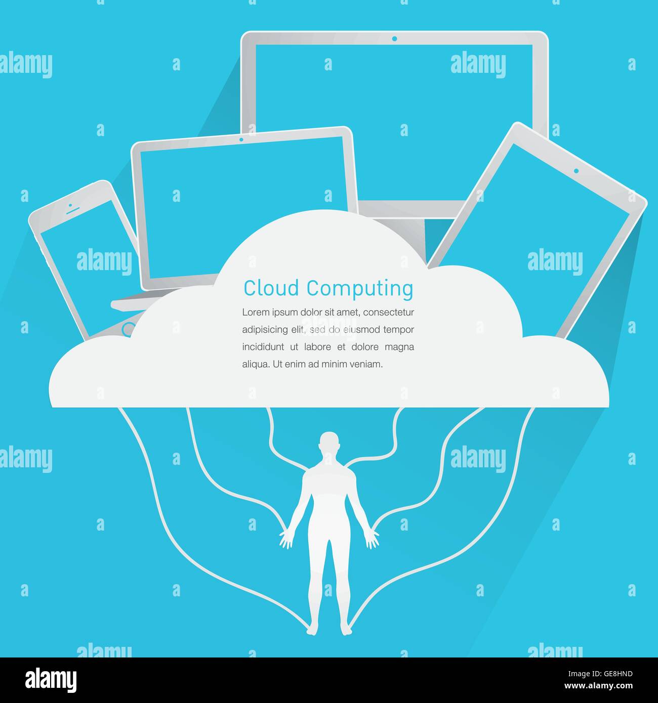 Cloud computing mobile phone Stock Vector Images - Alamy