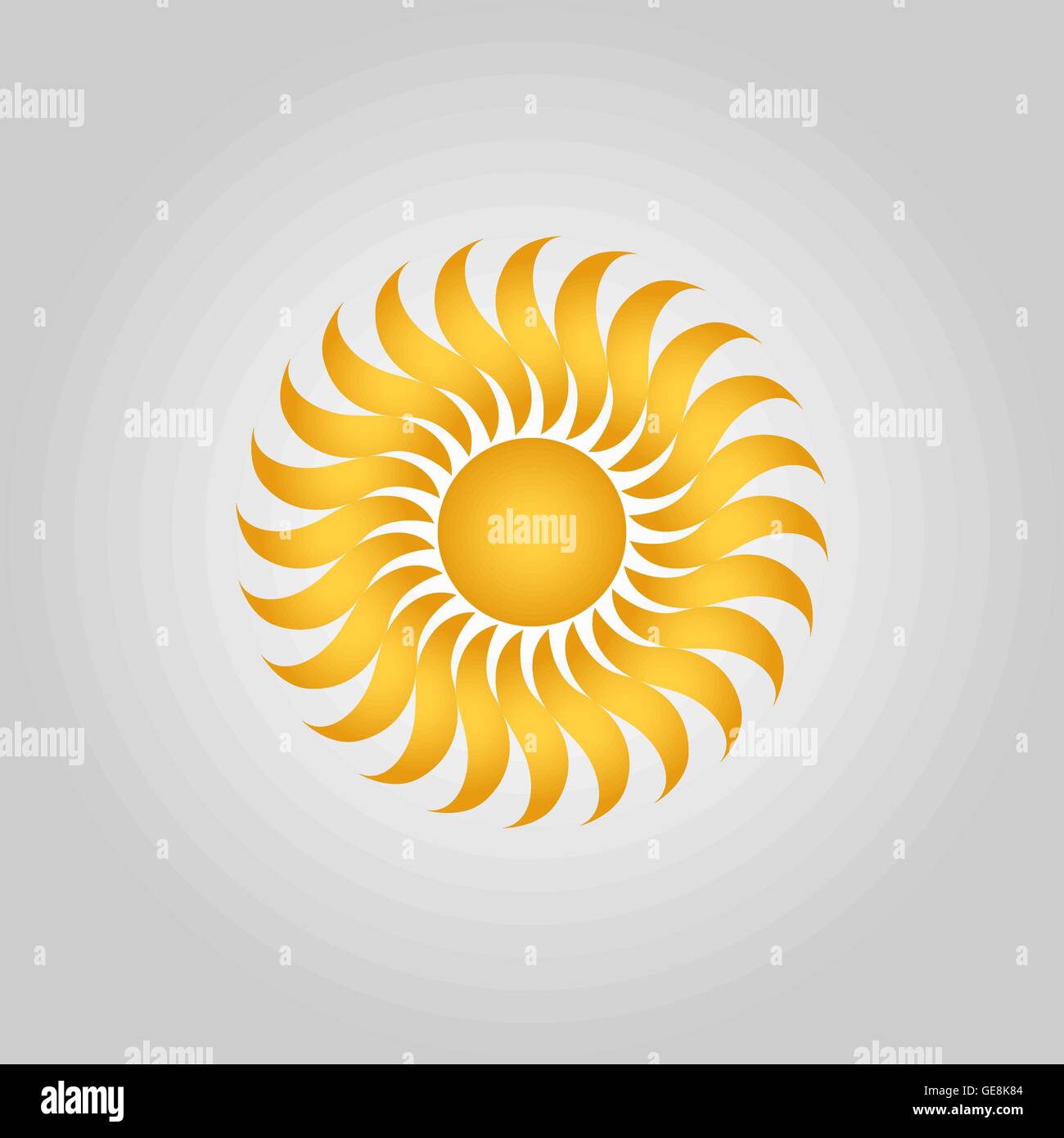 Sun symbol. Abstract vector illustration Stock Vector Image & Art - Alamy