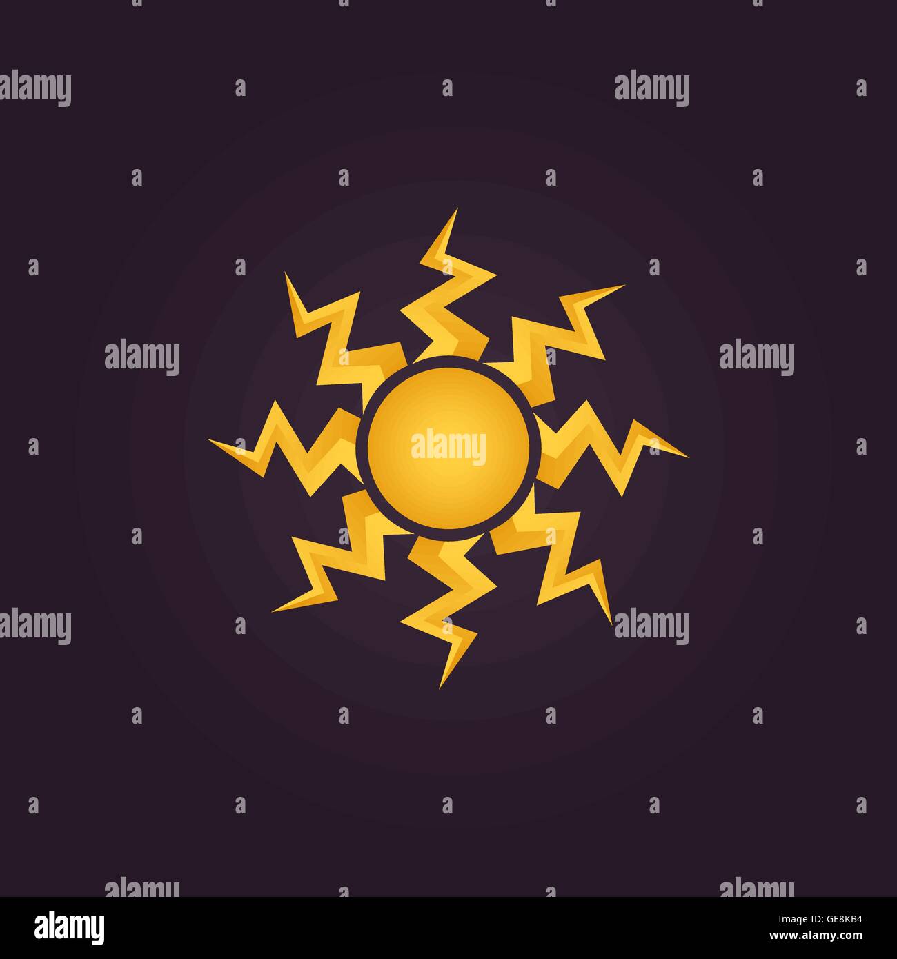 Sun symbol. Abstract vector illustration Stock Vector Image & Art - Alamy